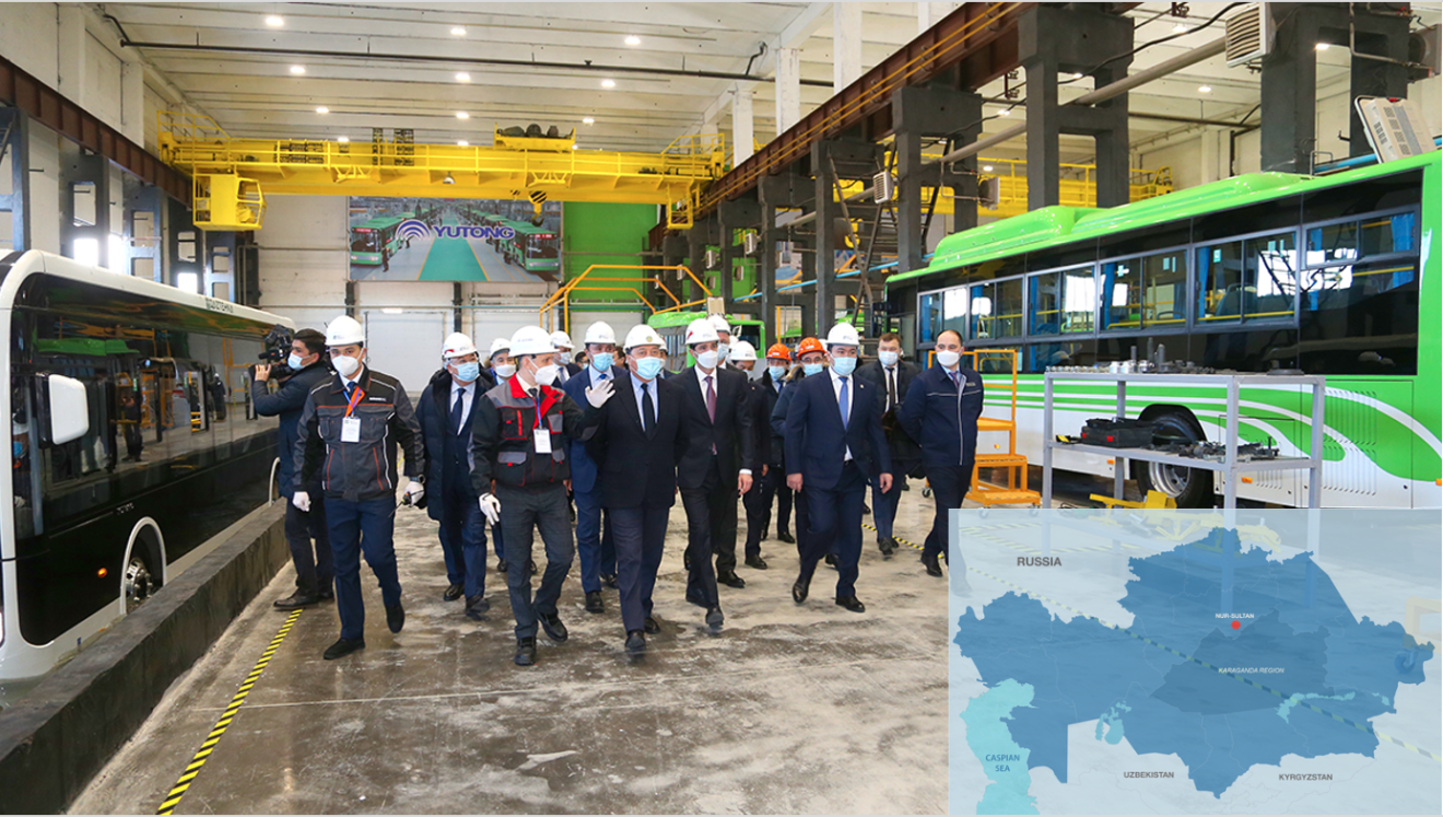 Production of Chinese Yutong Buses Launched in Kazakhstan’s Karaganda ...
