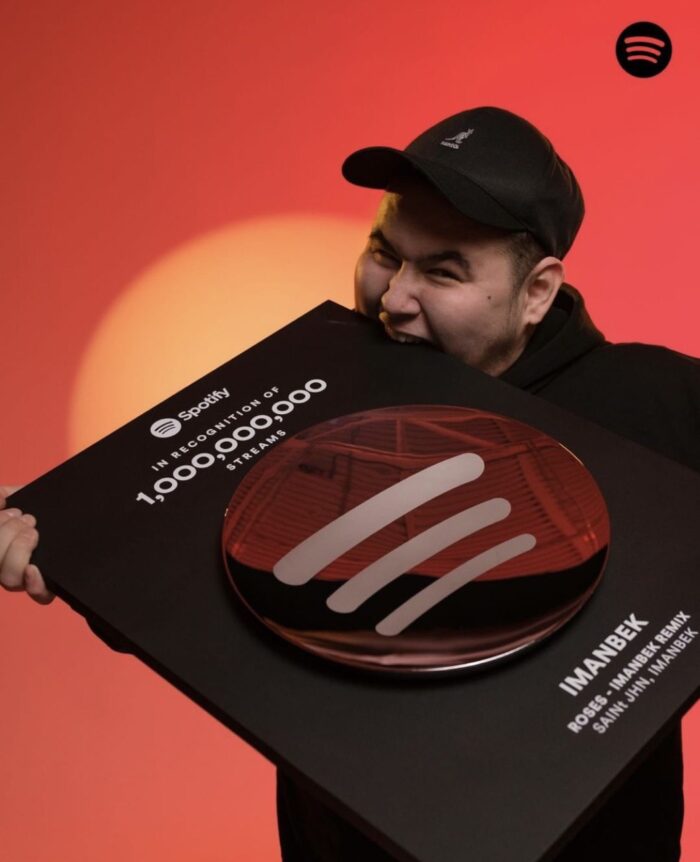 Imanbek Wins Spotify Award for One Billion Streams of His “Roses” Dance ...