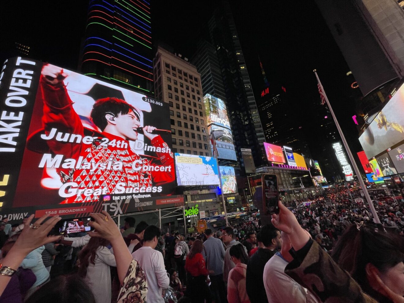 New York City Plays Dimash Kudaibergen’s Music Video on Times Square ...