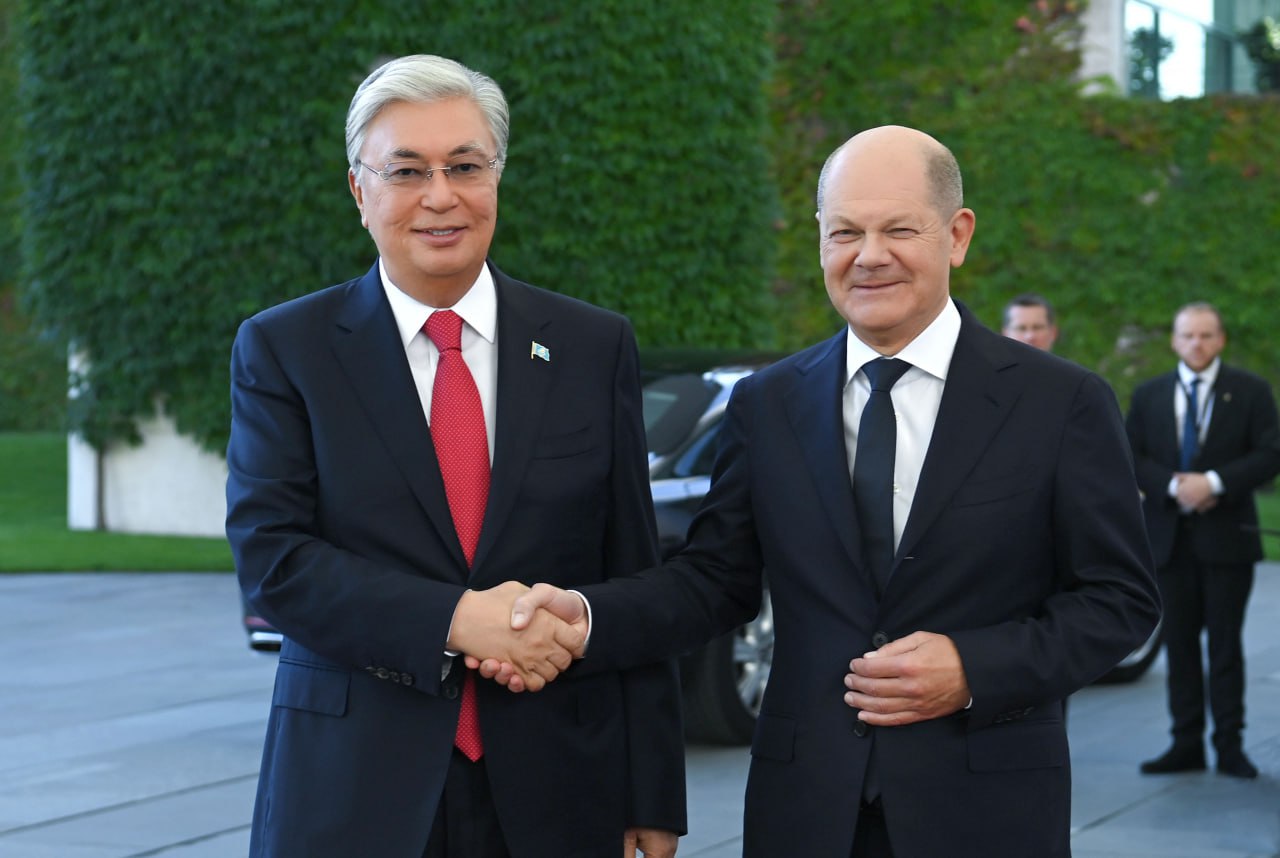 President Tokayev Holds Meeting with German Chancellor Olaf Scholz ...