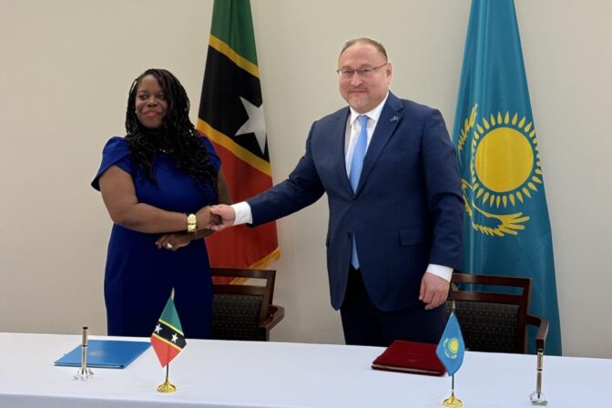 Kazakhstan, Saint Kitts and Nevis Sign Visa-Free Agreement - The Astana ...