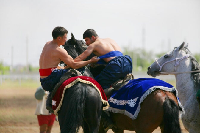 Mastering Saddle: Art and Sport of Horseback Wrestling - The Astana Times