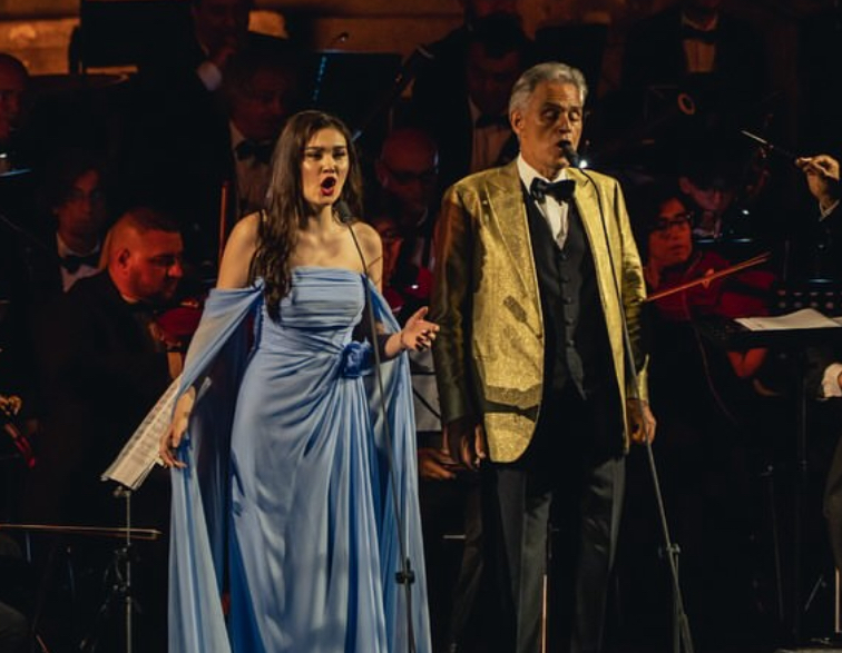 Kazakh Soprano Aigerim Altynbek Performs with Andrea Bocelli, José ...